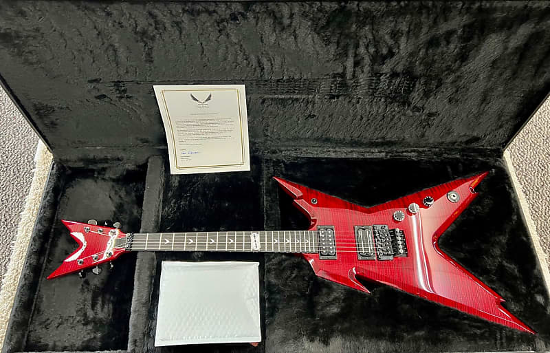 Dean USA Dime Razorback Red Custom Shop Electric Guitar with | Reverb