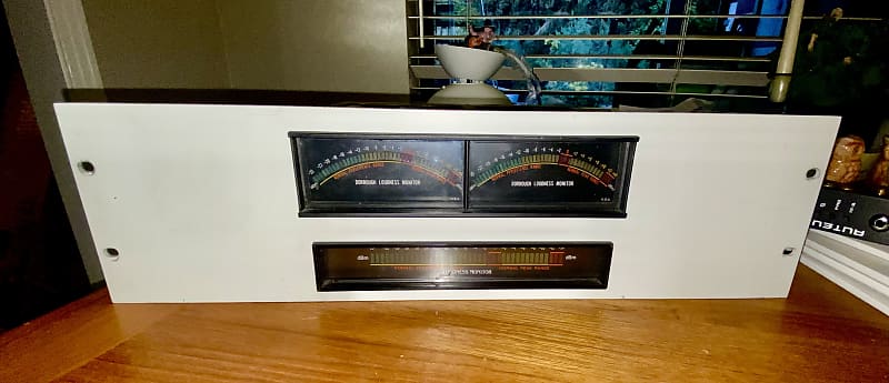 Dorrough Two classic ovals L/R Meters with model 20-A | Reverb