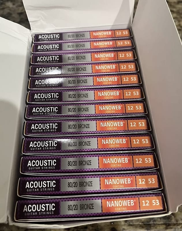 Elixir 12-53 acoustic strings - 12 pack | Reverb