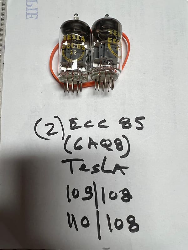 Tesla ECC85 (6AQ8) Match Pair | Reverb
