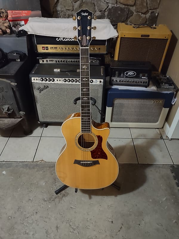 Taylor 614c 1997 - Natural with Quilted Maple Back & Sides | Reverb