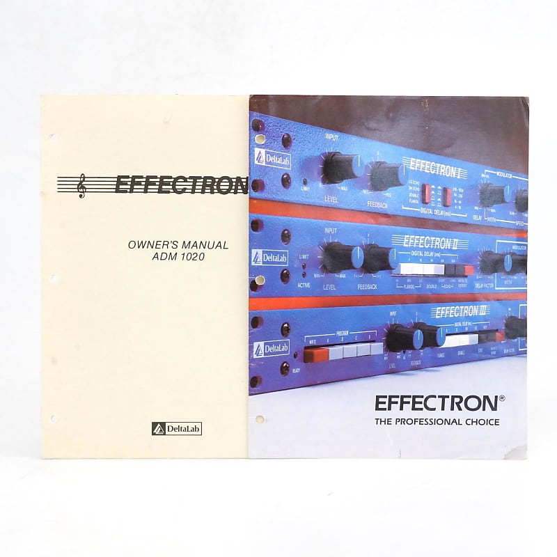 Delta Lab Effectron ADM 1020 Owner's Manual & Buyer's Guide | Reverb