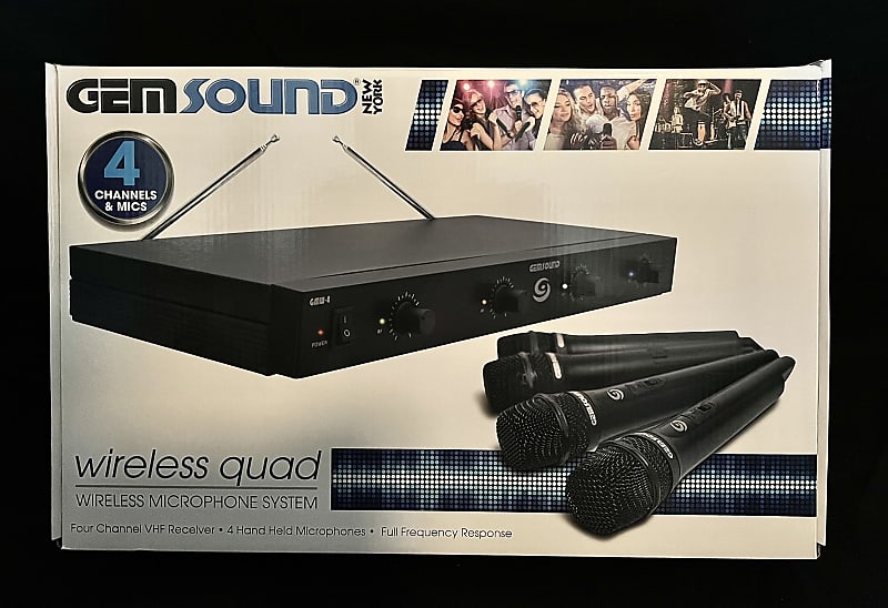 Gem Sound GMW-4 Quad Wireless Microphone System | Reverb