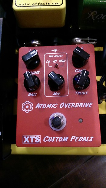 Xts Custom Atomic Overdrive Guitar Pedal Red | Reverb