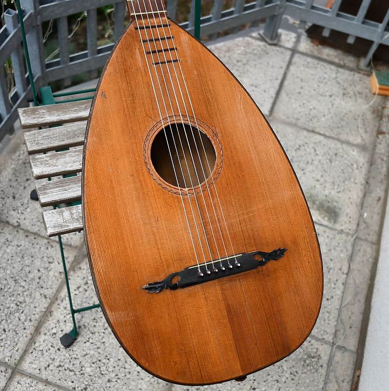 ️ Video Included – Antique Pre-war German Guitar Lute, 1930s | Reverb