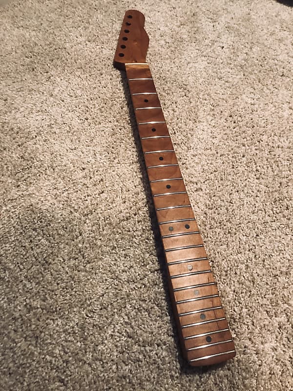 Roasted Maple Neck - Fender Strat Pocket | Reverb