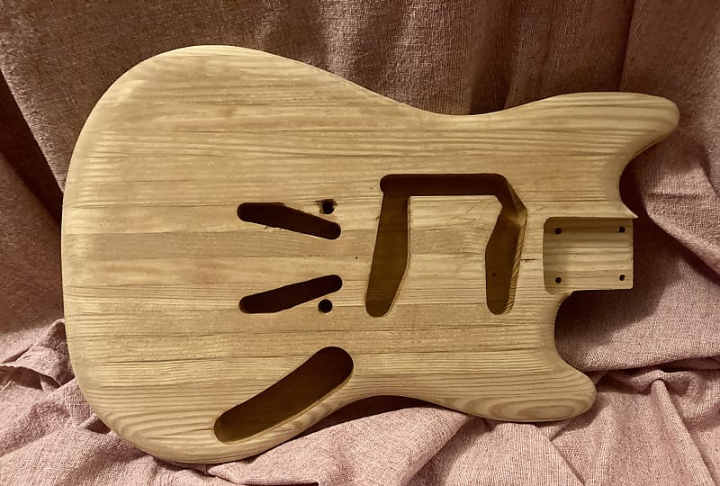 Partscaster Reclaimed Red Pine Mustang | Reverb