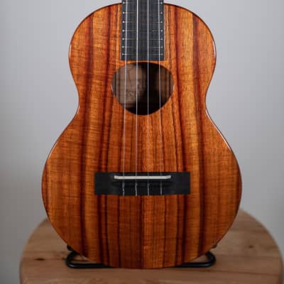 KoAloha KTM-00 Koa Tenor Ukulele Custom Nail design inlaid | Reverb