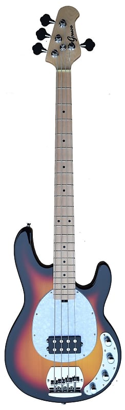 Musicman shaped 4-string bass with active pickups - Sunburst | Reverb