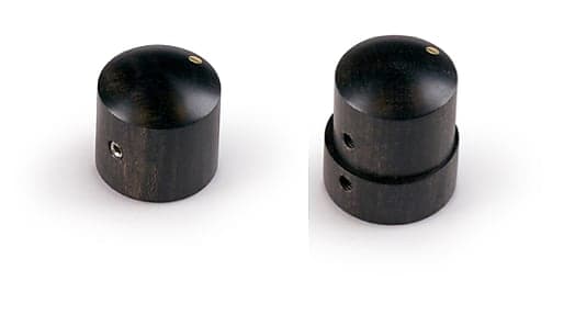 Warwick Parts - Wooden Dome + Stacked Dome 2-Knob set -Ebony | Reverb