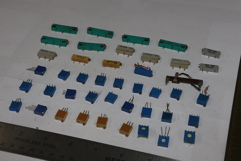 Lot vintage Potentiometer Preset Multiturn Radio Electronic | Reverb