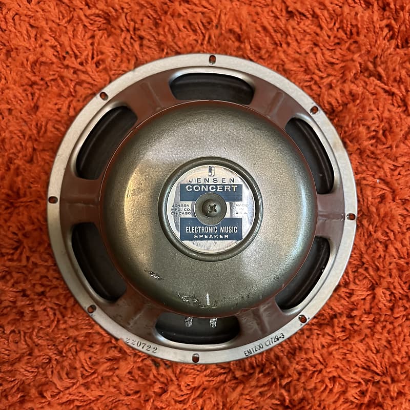 Vintage 1967 Jensen EM1200 Concert Series 12" Guitar Speaker | Reverb