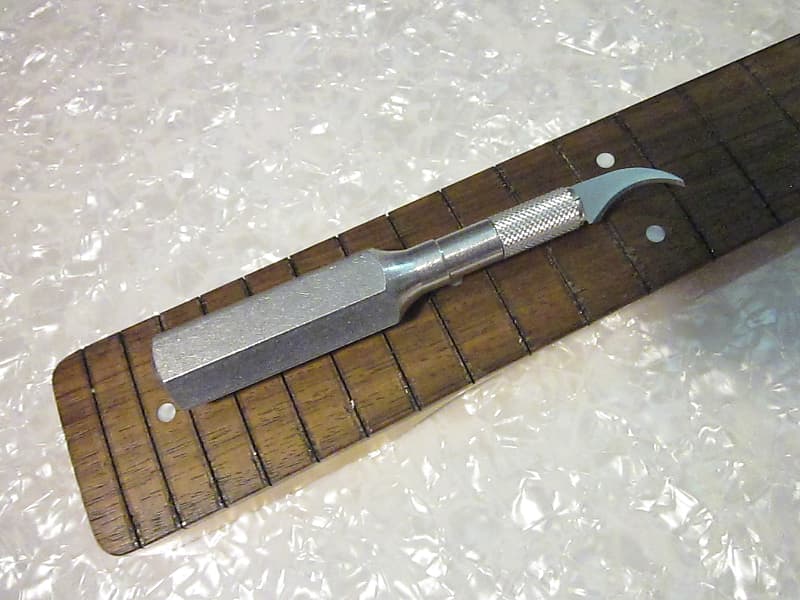 Fret Slot Cleaning Concave Blade Hex #6 Handle Grip Tool w/2 | Reverb