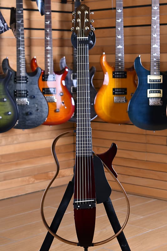 Yamaha SLG200S-CRB Silent Crimson Red | Reverb