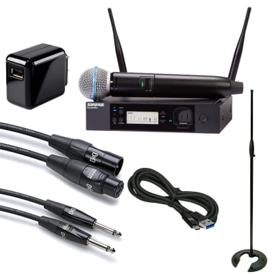 Shure GLXD24+SM58 Wireless System with SM58 Microphone | Reverb