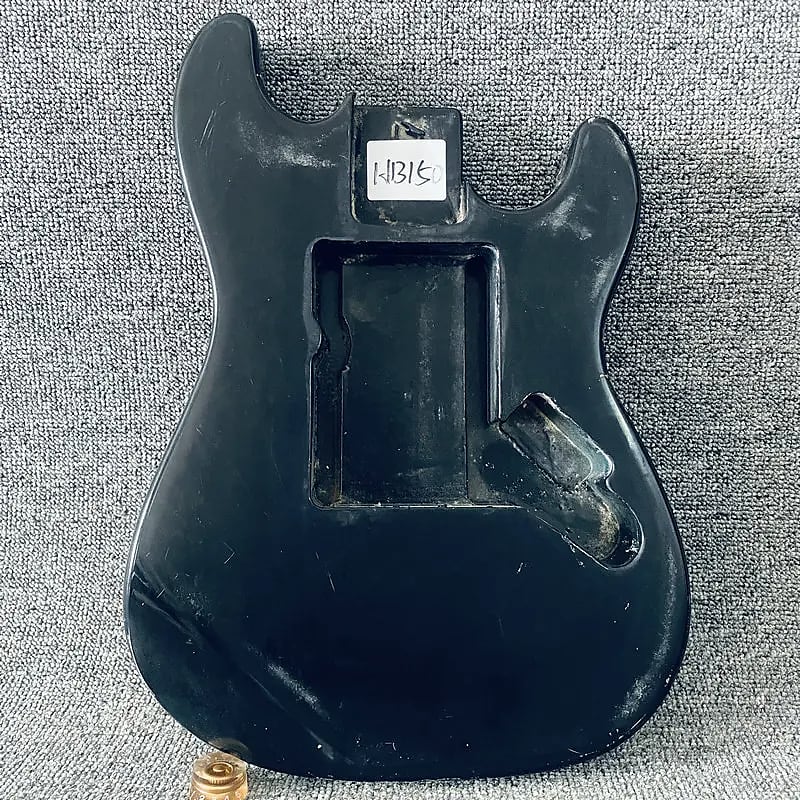 Black Stratocaster Strat Style Guitar Body DIY Project | Reverb