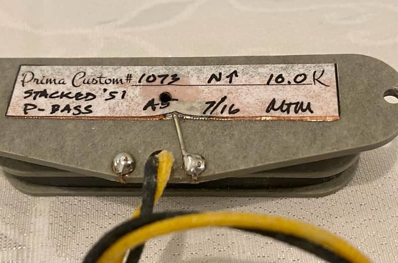 Prima Custom Stacked ʻ51 P-Bass Pickup (10 k) | Reverb