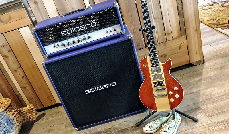 SOLDANO Hot Rod 50 w/matching 4x12 cab - Purple tolex 1990's | Reverb