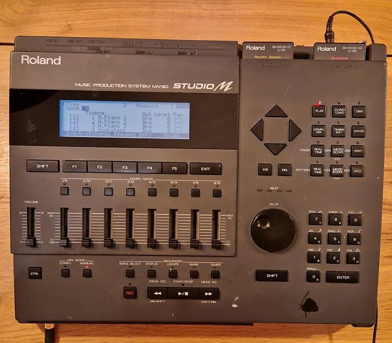 Roland MV-30 + ROM cards, 1991 | Reverb