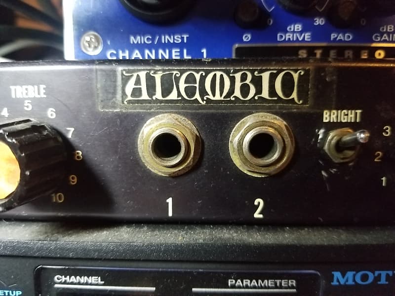 Alembic Bass Preamp rack mountable Unkown year Black | Reverb