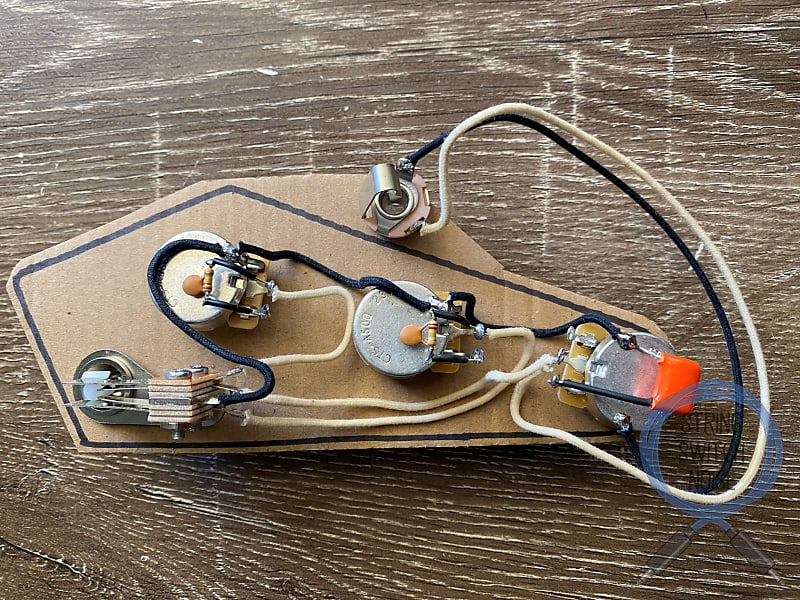 (Gibson) Flying V Wiring Harness - CTS, Switchcraft, SPRAGUE, | Reverb
