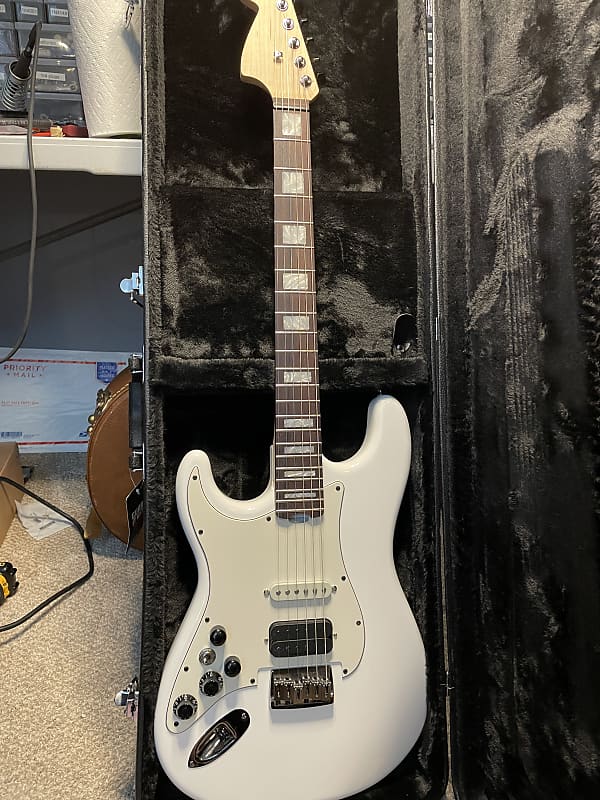 Left Handed Partscaster Super Strat Clone 2021 White | Reverb