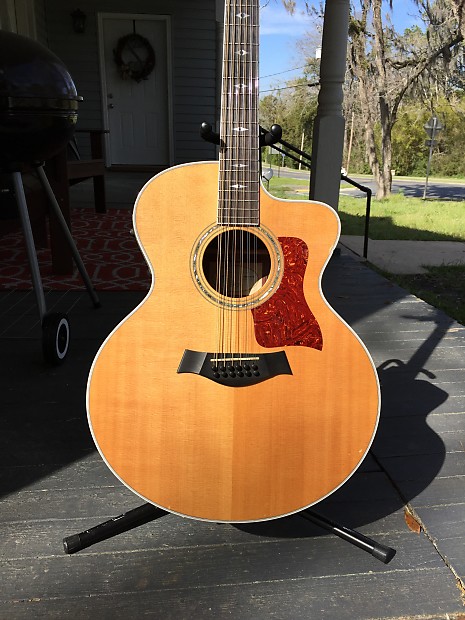 2002 Taylor 855-CE 12 String Jumbo with case | Reverb