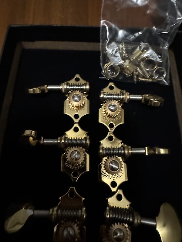 Waverly Tuners - Butterbean - Gold open back tuning machines | Reverb