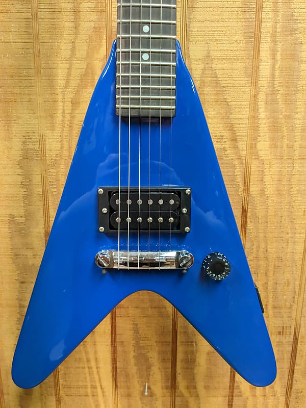 Genre By Gibson Mini Flying V Blue | Reverb