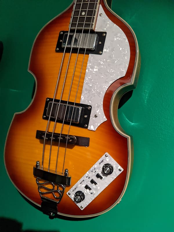 Rogue VB100 Sunburst- Beatles Style 4-string Bass Guitar | Reverb