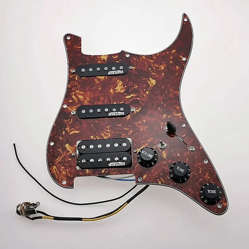 Red Tortoiseshell HSS Wilkinson Alnico Pickups Guitar | Reverb
