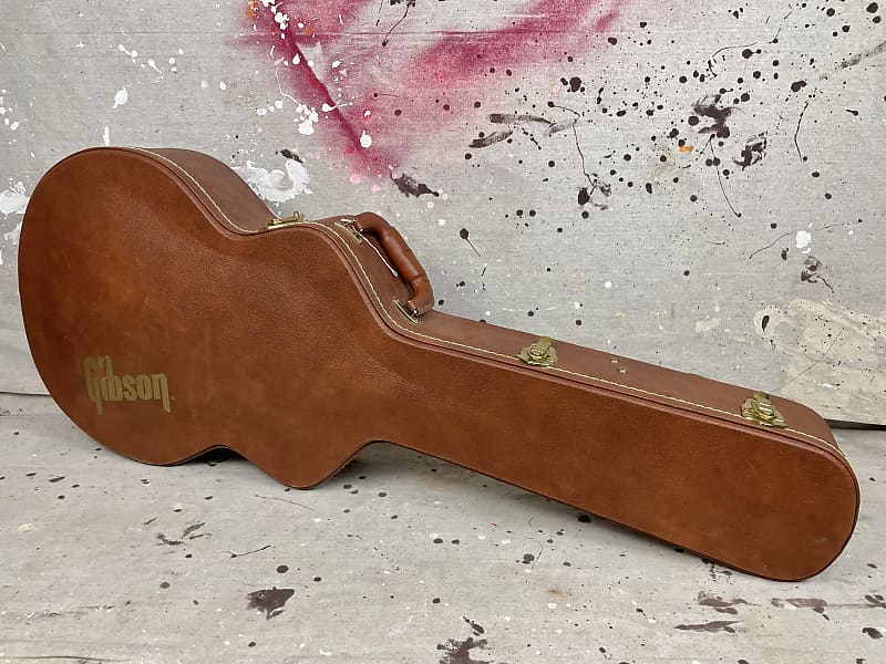 Gibson ES-335 Hard Shell Case Brown Gently Used Fits 335, | Reverb
