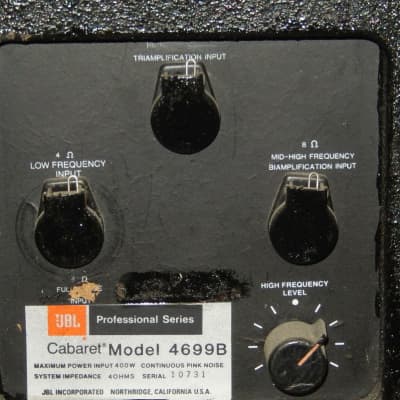 JBL 4699B (BIG 18” 3-Way) Cabaret Series Sound Reinforcement | Reverb
