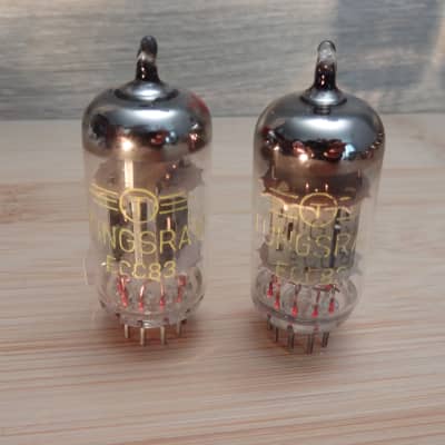 TUNGSRAM 12ax7 ecc83 matched pair super strong balanced | Reverb