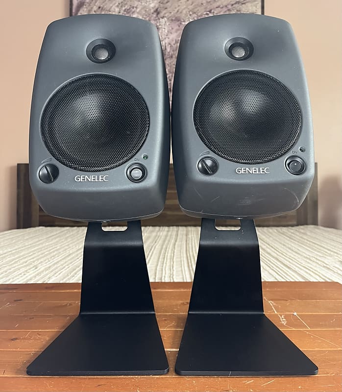 Genelec - L Shaped Table Stands - 8000-323B - for | Reverb Australia