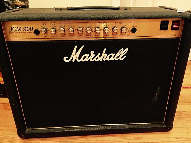 Marshall JCM 900 4102 Dual Reverb combo 1990 Black 100 watt | Reverb