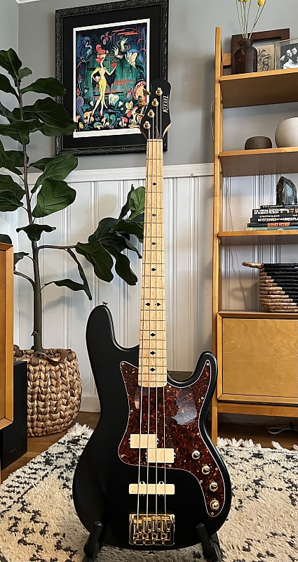 Kiesel PB4 bass guitar Matte Black active electronics with | Reverb