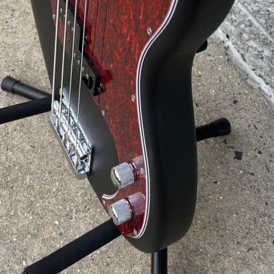 GAMMA Custom Bass Guitar P24-02, Alpha Model, Matte Black | Reverb