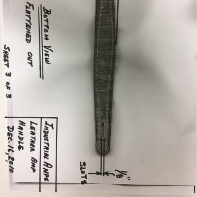 Classic Vintage Brown Leather Guitar Amp Handle Genuine | Reverb