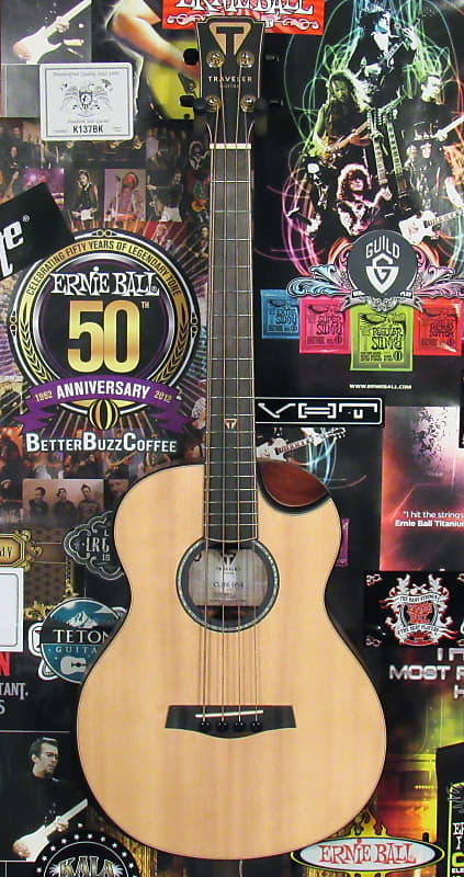 Traveler CL3BE Mini Acoustic Electric Bass - Natural w\Custom | Reverb