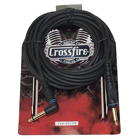 Crossfire 20 Ft Inst Cable W/Angld Jack | Reverb