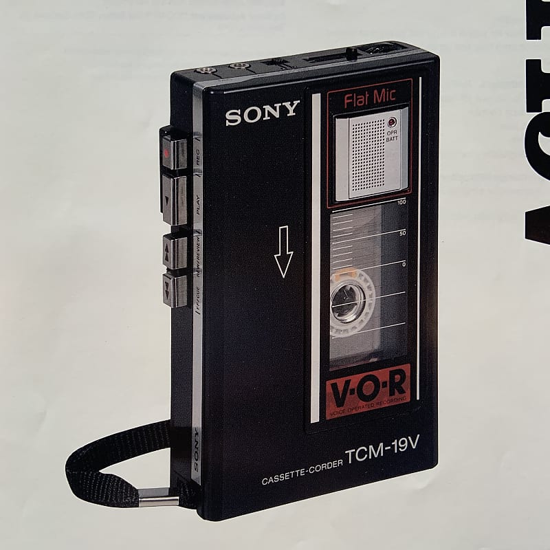 Sony TCM-19V 1987 dealer sheet | Reverb