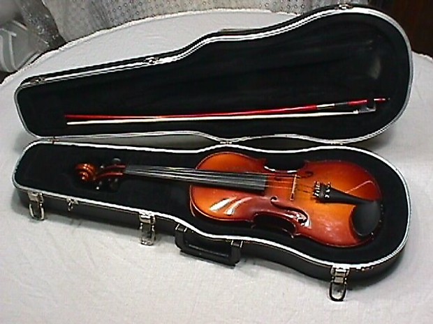Vintage Romanian Made 15 inch Viola,Bow & Hard Shell Case | Reverb