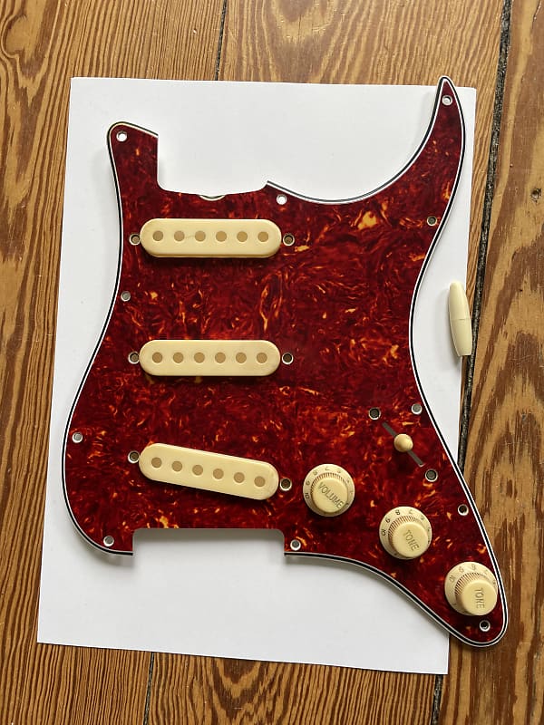 Aged Relic Red Tortoise Pickguard, Pickup Covers, Knobs, | Reverb