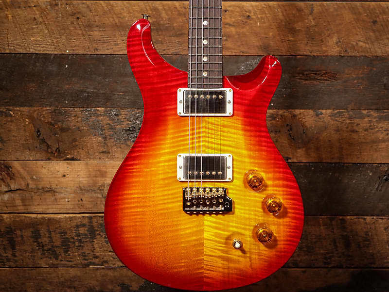 PRS DGT 10-top in Cherry Burst with Moons | Reverb