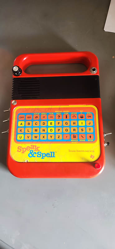 Texas Instruments Modified Speak & Spell 1980s - Orange | Reverb