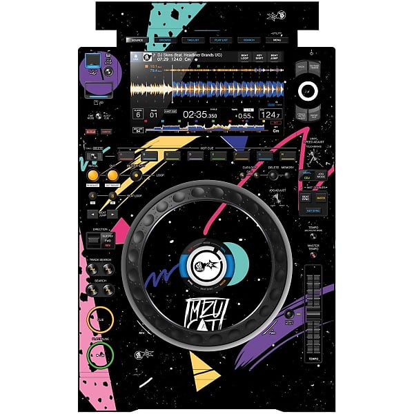 dj-skins - Pioneer DJ CDJ 3000 Mizucat Black Skin | Reverb
