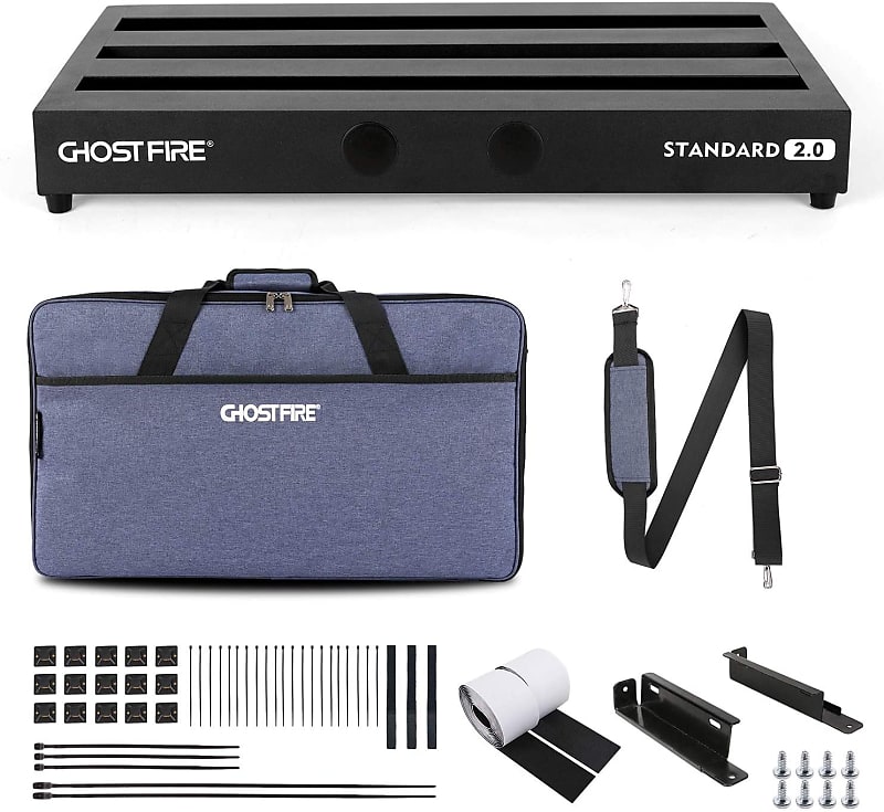 GhostFire Aluminum Pedal Board 22” x 12.5” x 2.75” w Carry | Reverb