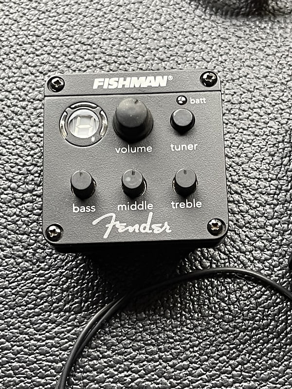 Fishman Fender acoustic preamp with piezo pickup. | Reverb