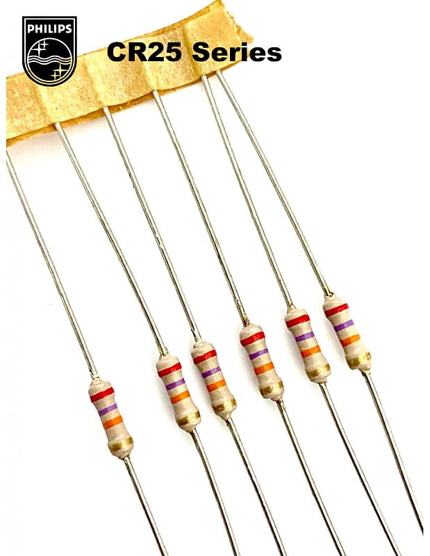10pcs 18Κ Philips CR25 Series Carbon Film resistor 0.33W High | Reverb